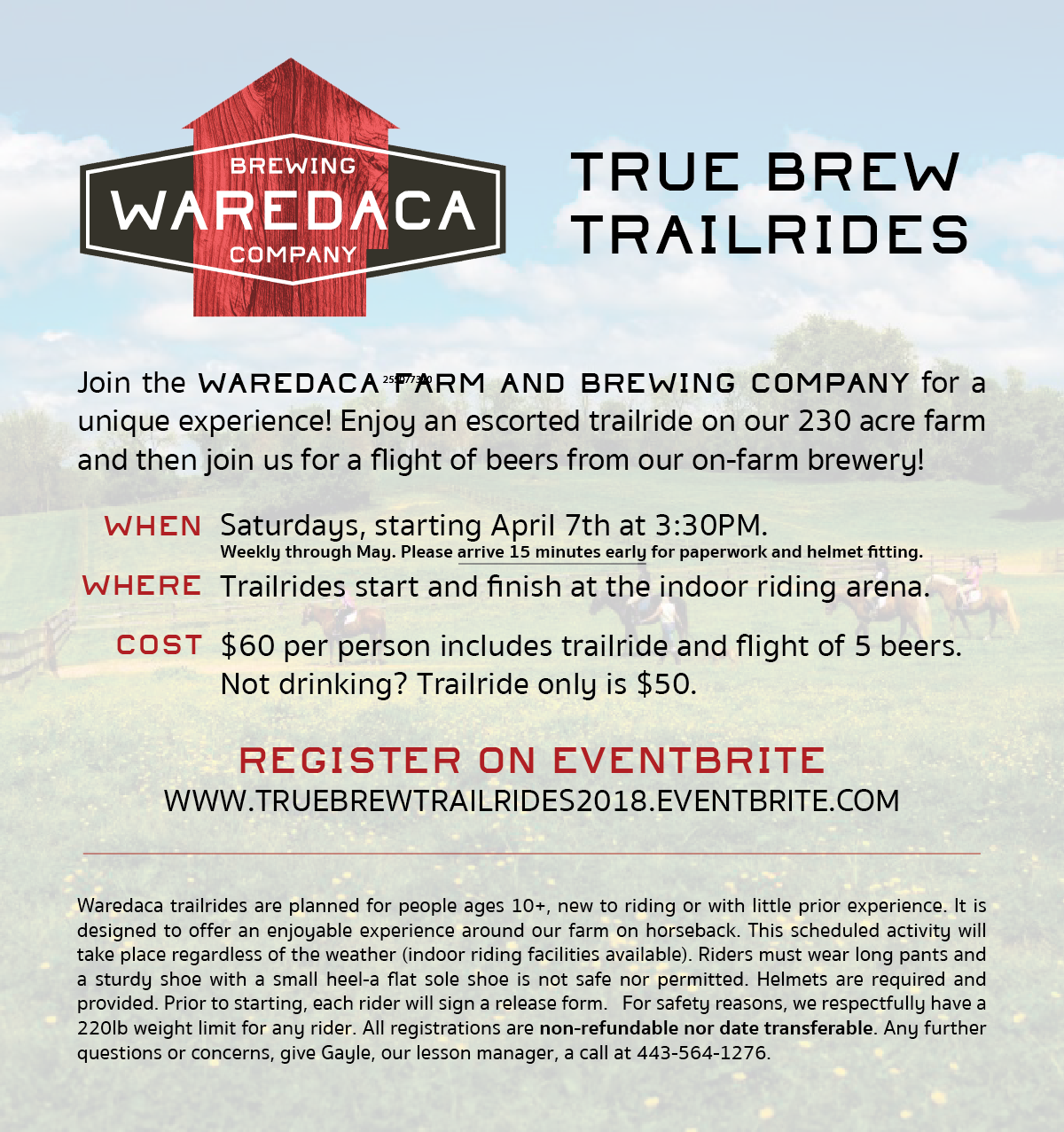 True Brew Trail-rides - Waredaca Brewing Company